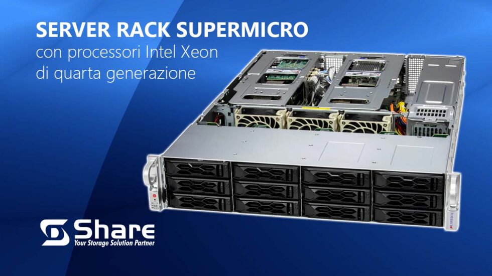 Server Rack Supermicro con Intel Xeon di quarta generazione